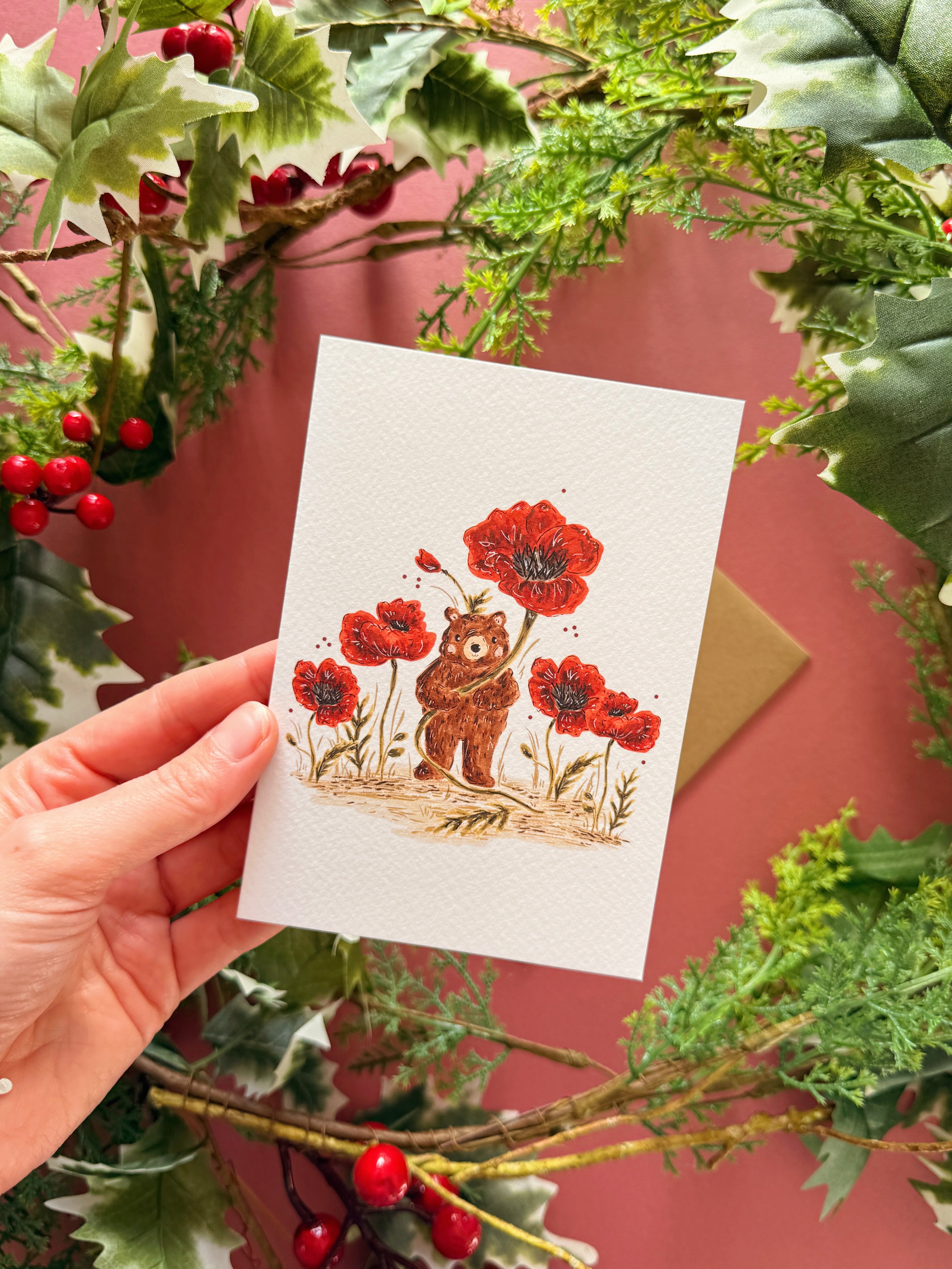 Poppy Bear Card – Just Smile Designs